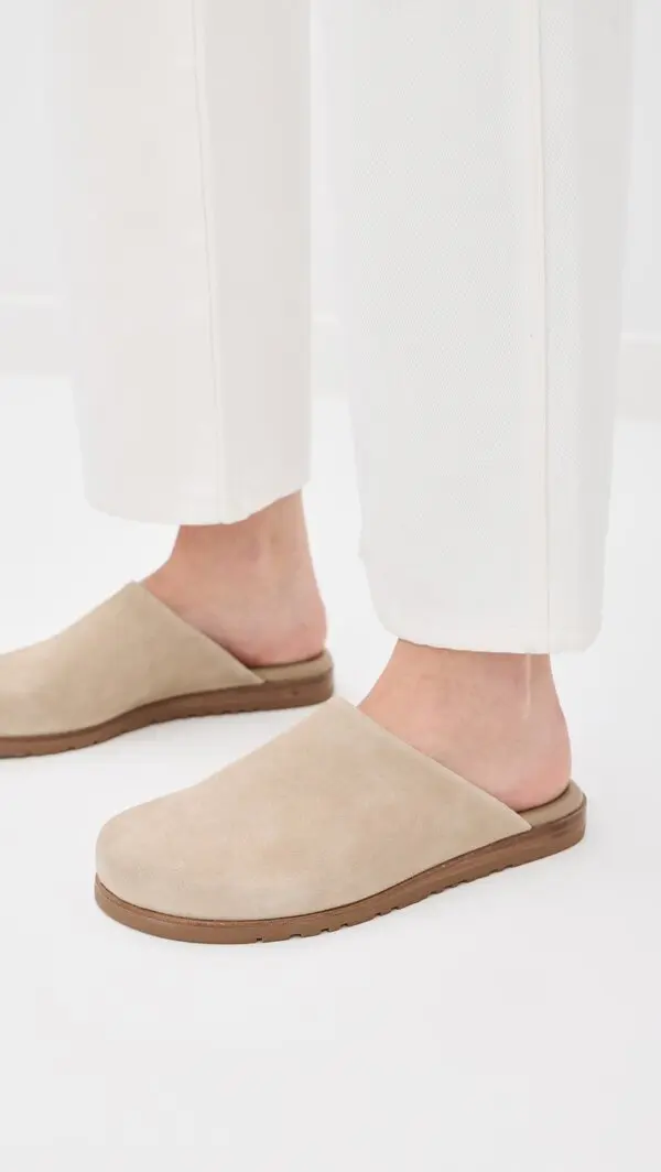 Simkhai Emery Suede Clogs - Desert