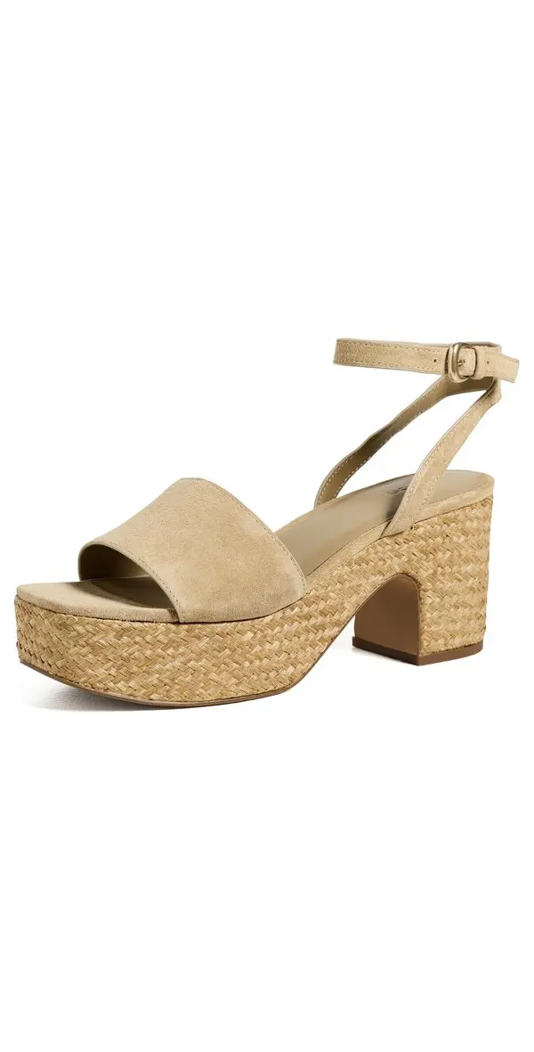 Vince Castella Platform Sandals - Wheat