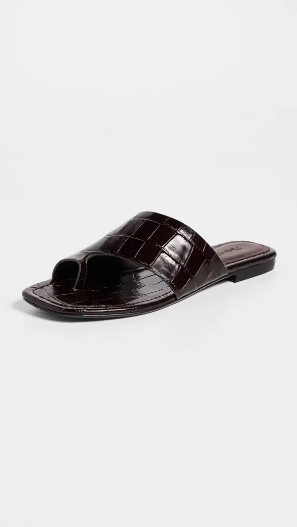 Madewell Ashton Loop Slide Sandals - Coffee Bean