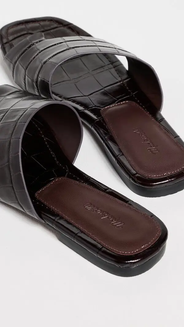 Madewell Ashton Loop Slide Sandals - Coffee Bean