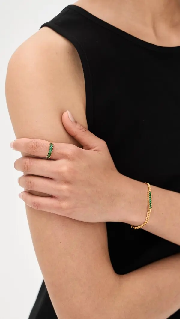 GWEN BELOTI Emerald Cut Baguette Ring
