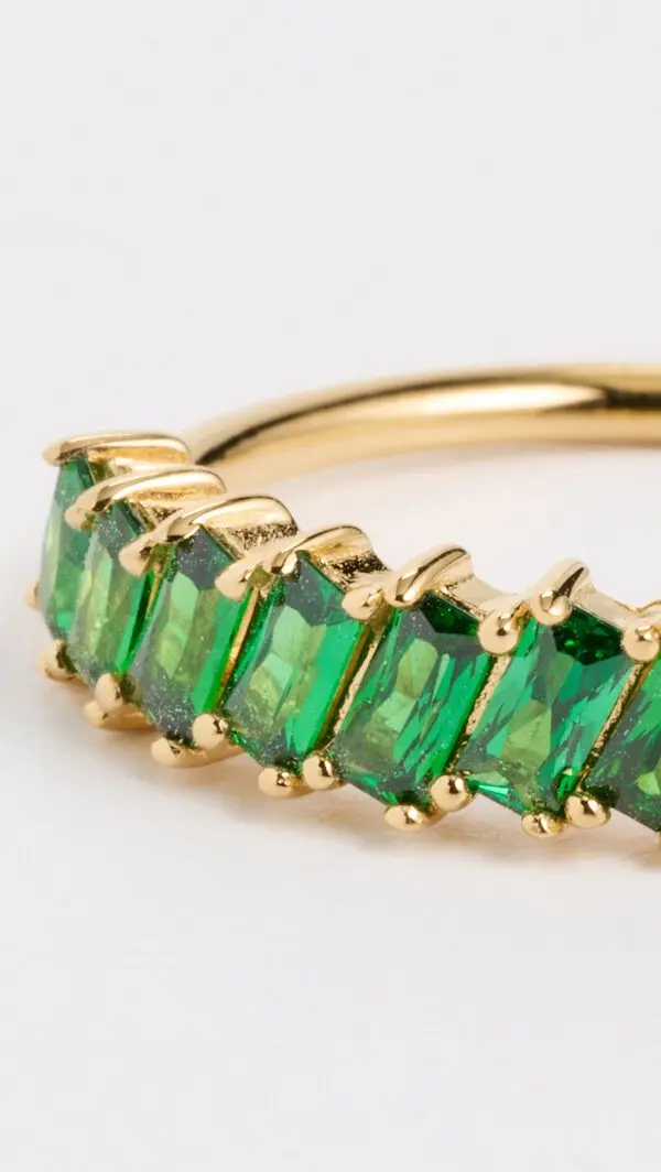 GWEN BELOTI Emerald Cut Baguette Ring