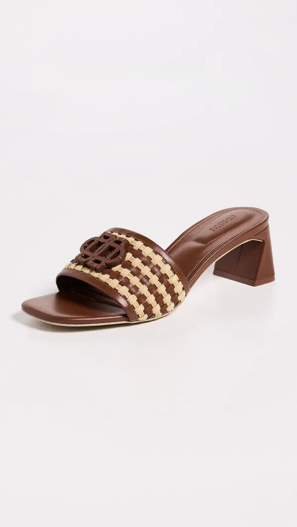 Simkhai Sydney Rope Woven Block Heel Sandals - Sequoia Multi