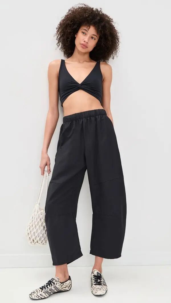 Free People Twist Crop Shirt