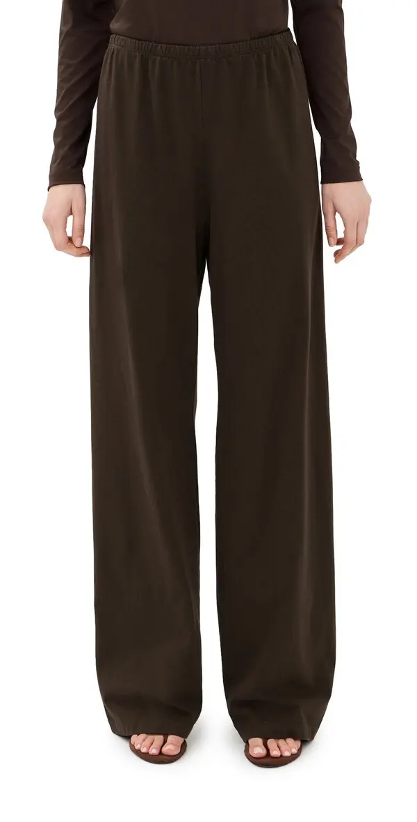Sprwmn Wide Leg Easy Pants - Americano