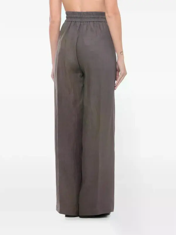 PANICALE Drawstring-fastening Wide Leg Trousers