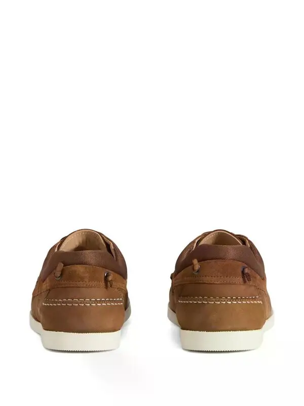 Woolrich Lace-up Leather Boat Shoes - Brown