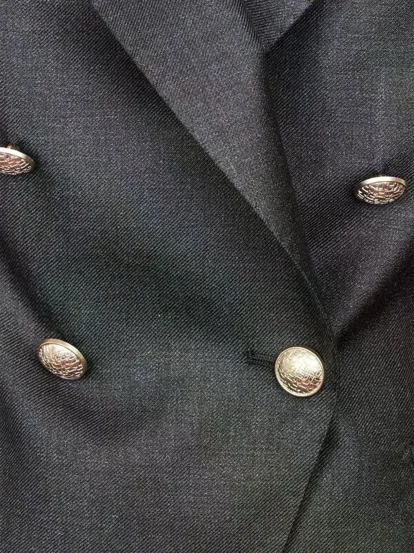 Tagliatore Double-breasted Button Blazer - Grey