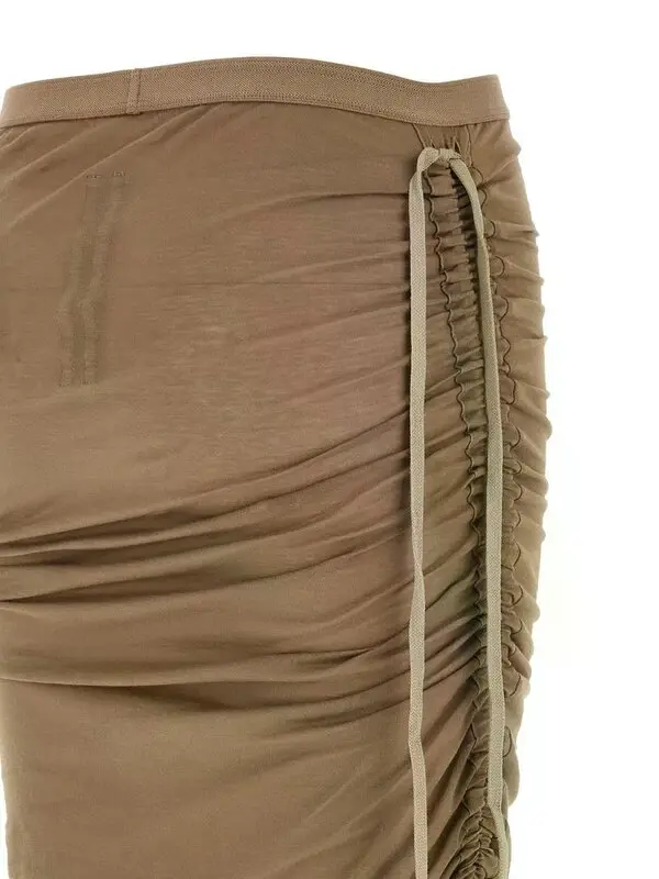 Rick Owens Asymmetric Skirt With Drawstring