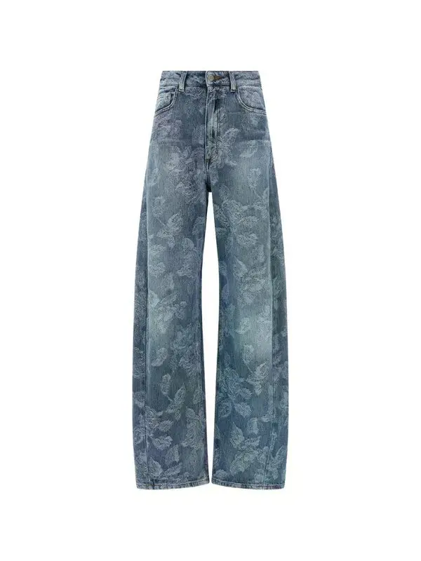 Giuseppe Di Morabito Floral-embroidered Jeans