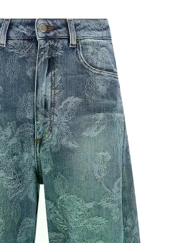 Giuseppe Di Morabito Floral-embroidered Jeans