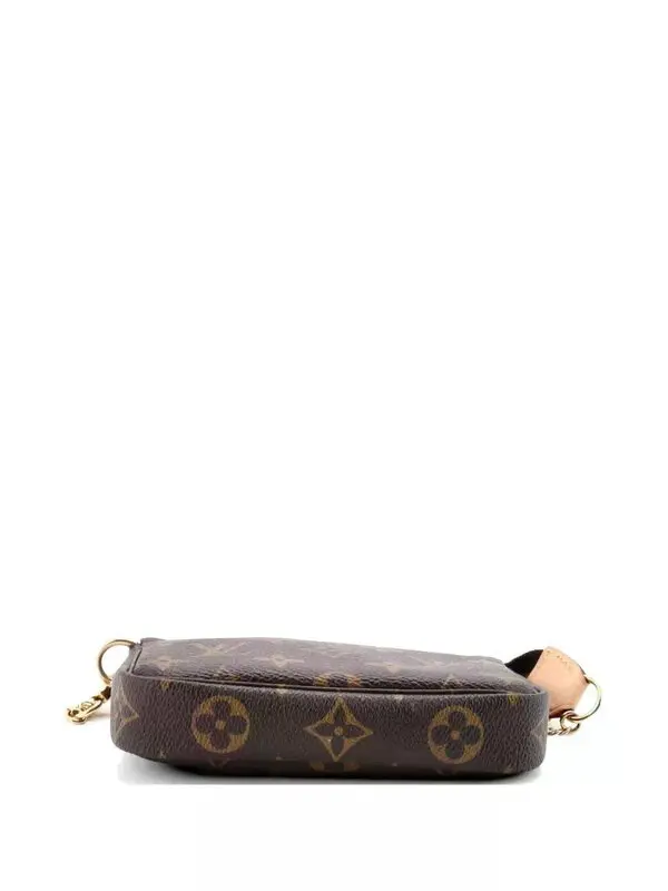 LOUIS VUITTON Pochette Accessoires Monogram Canvas Mini Clutch - Brown