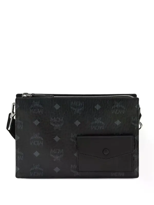 Mcm Aren Messenger Bag - Black