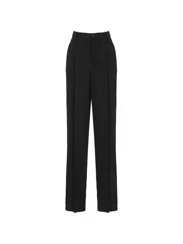 Elisabetta Franchi Pleated Gabardine Trousers