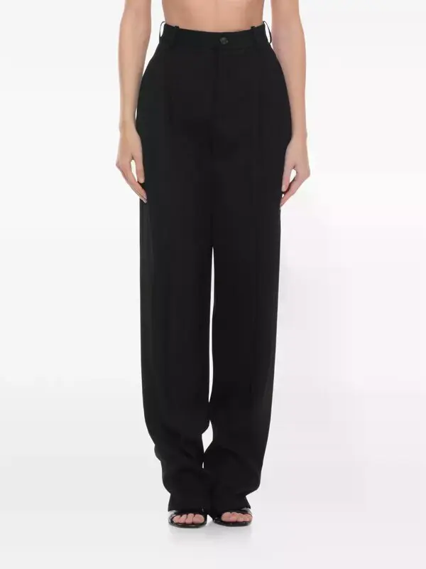 Elisabetta Franchi Pleated Gabardine Trousers