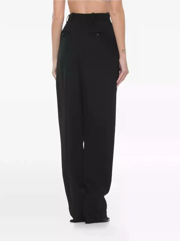 Elisabetta Franchi Pleated Gabardine Trousers