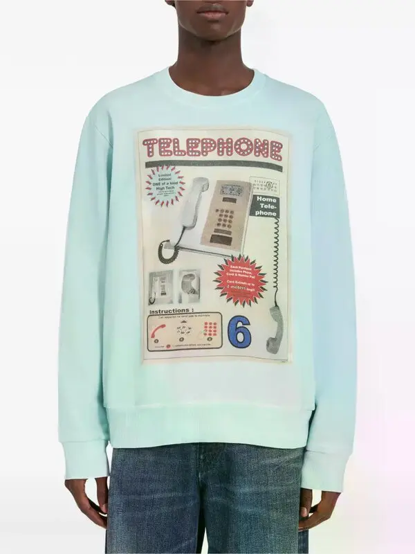 MAISON MARGIELA Graphic-print Sweatshirt