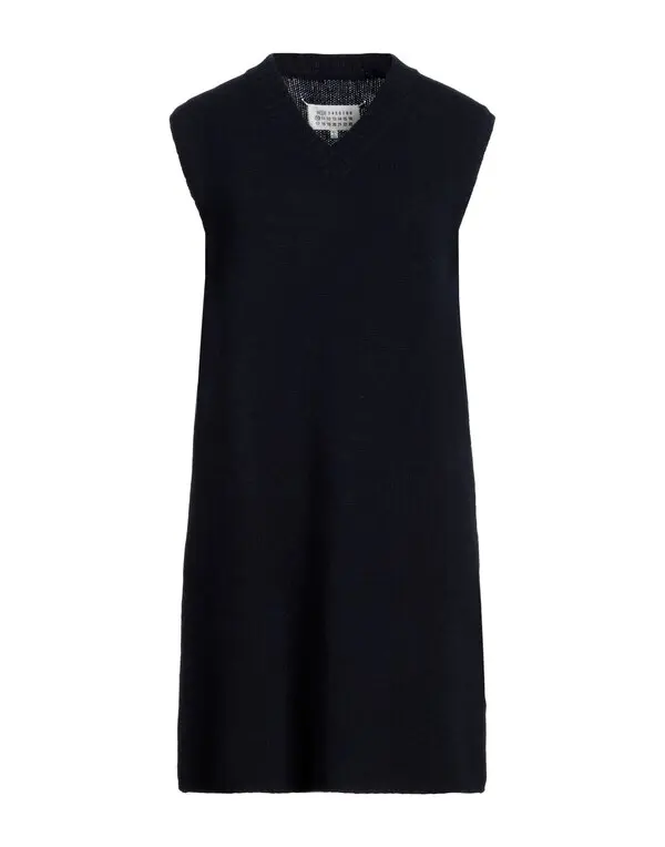 MAISON MARGIELA Mini Dress Size Wool - Navy