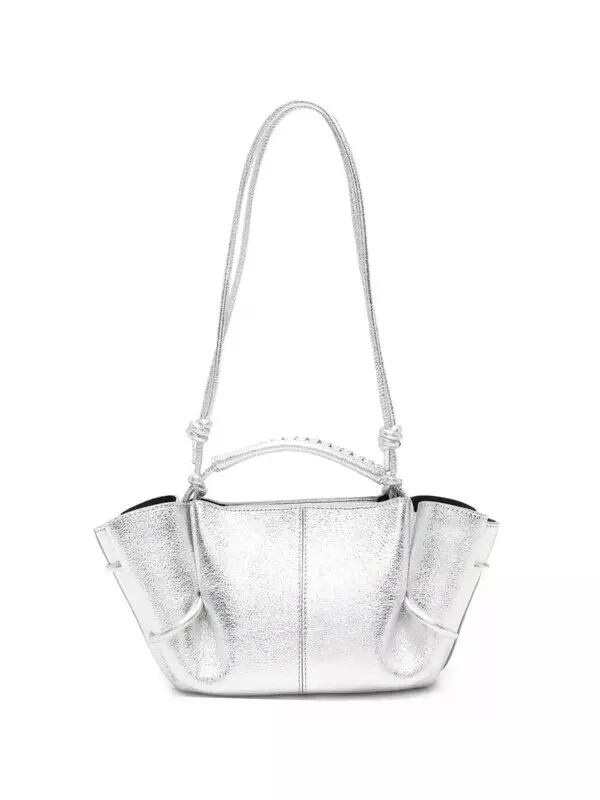 Hereu Mini Arta Knotted-handle Bag - Silver