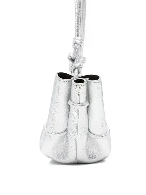 Hereu Mini Arta Knotted-handle Bag - Silver