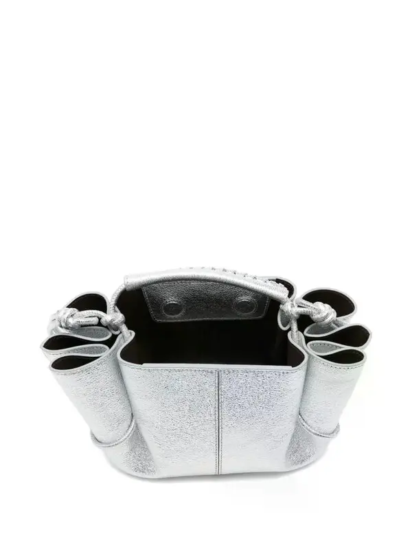 Hereu Mini Arta Knotted-handle Bag - Silver