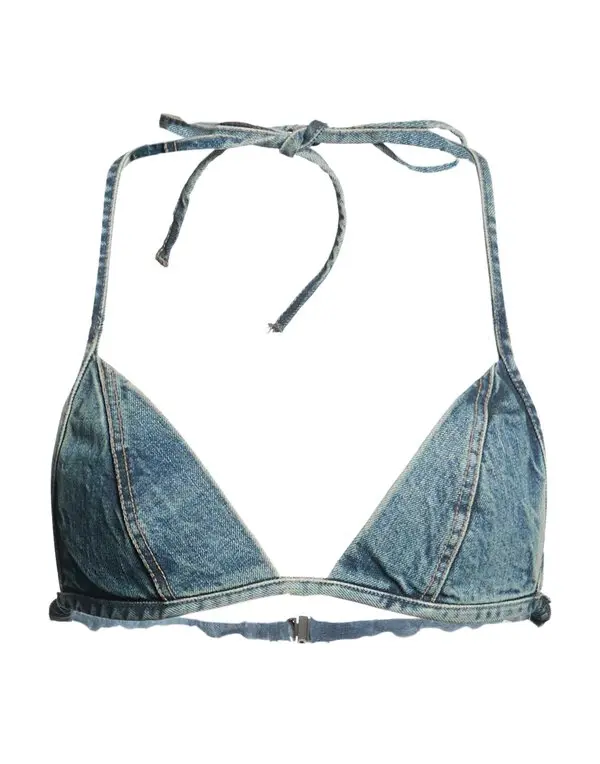 Rick Owens Denim Crop Top - Blue