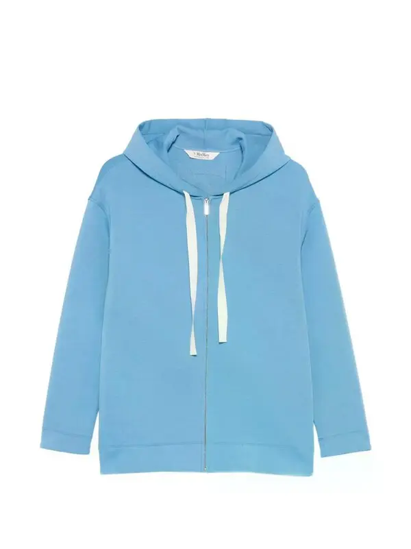 Max Mara Logo-print Zip-up Hooded Sweatshirt