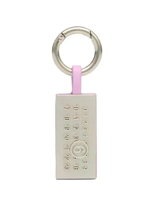 MAISON MARGIELA Numeric Charm Keyring - Silver