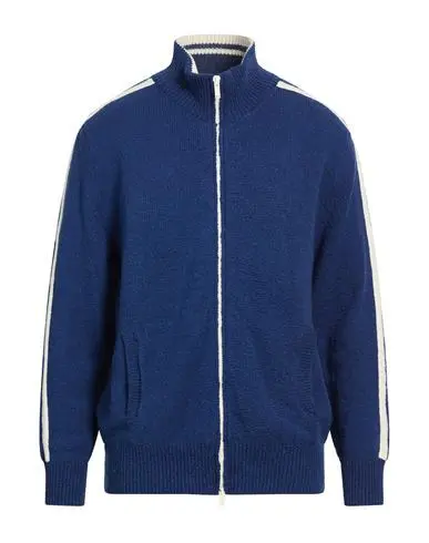 LANEUS Knitted Cardigan With Side Seam Stripes