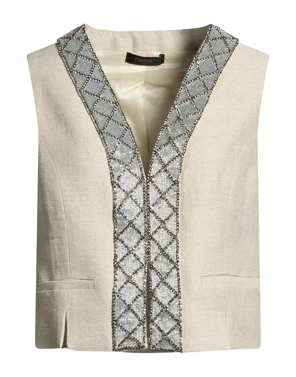 TWINSET Tailored Linen Vest