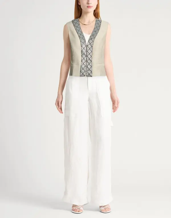TWINSET Tailored Linen Vest
