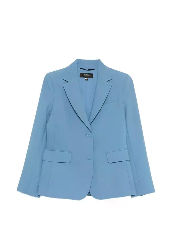 Max Mara Buttonned Pockets Blazer - Blue