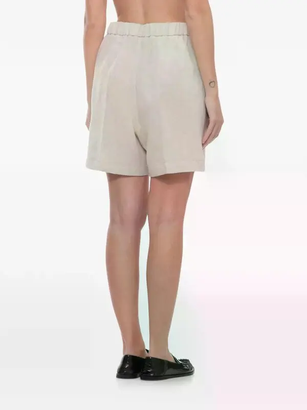 PANICALE Elasticated Linen Shorts