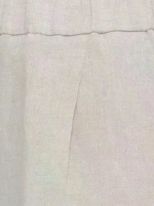 PANICALE Elasticated Linen Shorts