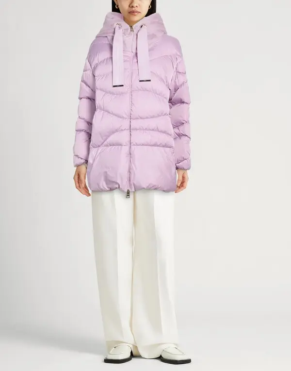 Herno Puffer Jacket With Plush Trims