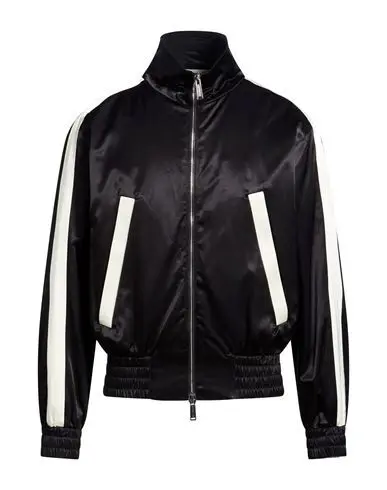 Dsquared2 Cotton, Viscose, And Elastane Varsity Jacket - Black