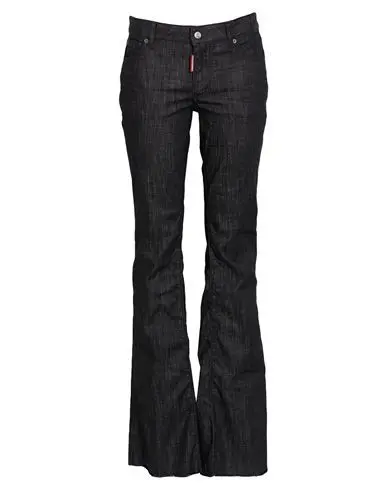 Dsquared2 Flared Jeans With Fringed Hem - Black