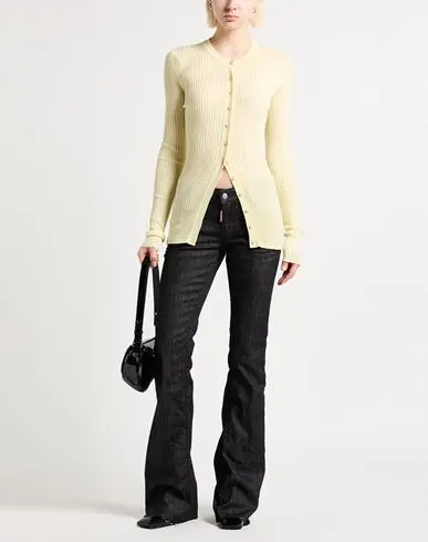 Dsquared2 Flared Jeans With Fringed Hem - Black