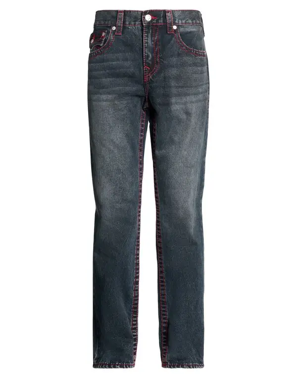 True Religion Straight-leg Jeans With Logo And Appliqués