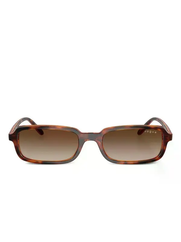 VOGUE EYEWEAR Square Havana Sunglasses - Brown