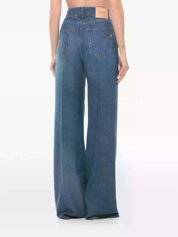 DONDUP High-waisted Wide-leg Jeans - Blue