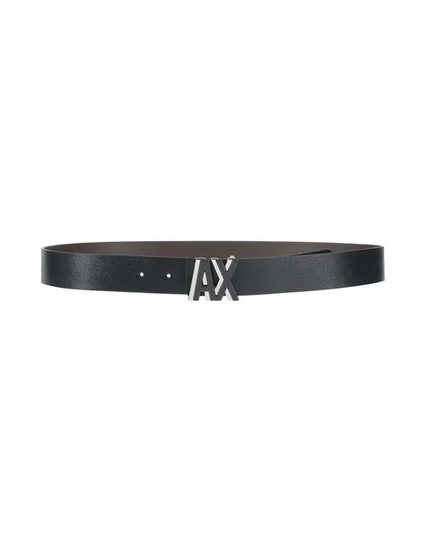 Armani Exchange Textured Leather Belt
