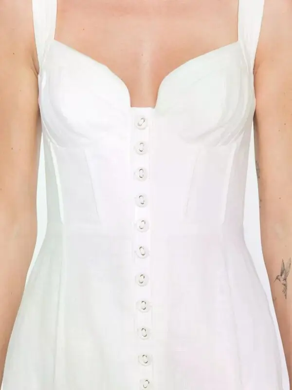 Zimmermann Luna Button-fastening Midi Dress