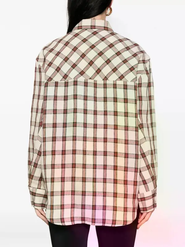 RÓHE Check-pattern Oversized Shirt