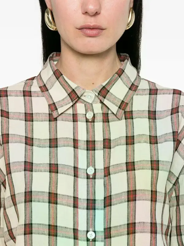 RÓHE Check-pattern Oversized Shirt