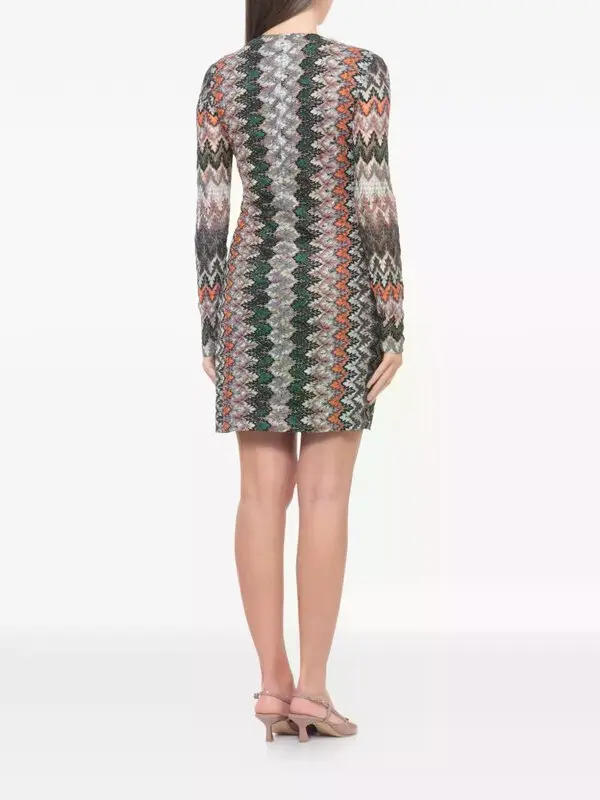 Missoni Patterned V-neck Dress