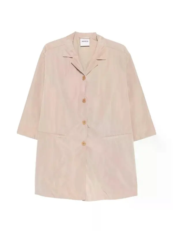 Aspesi Button-front Coat - Neutrals