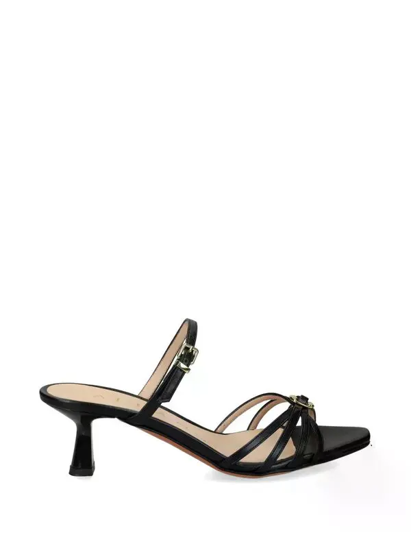 ALBANO 50mm Buckle-embellished Mules - Black