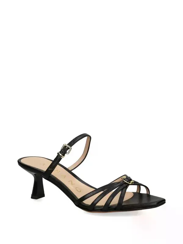 ALBANO 50mm Buckle-embellished Mules - Black