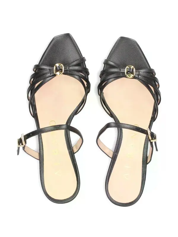 ALBANO 50mm Buckle-embellished Mules - Black